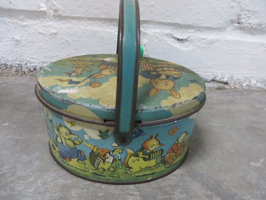 Vintage Metal Box Peter Rabbit on Parade - Etsy