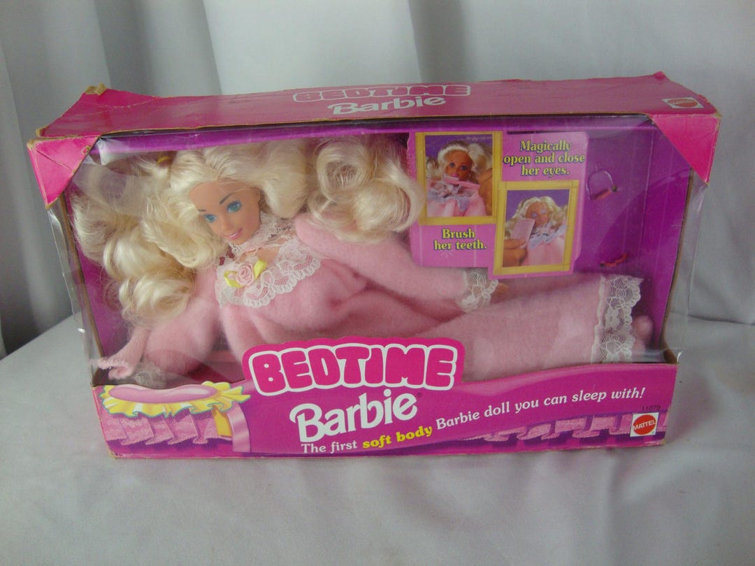1993 Mattel Bedtime Barbie Soft Body Doll NIB - Etsy