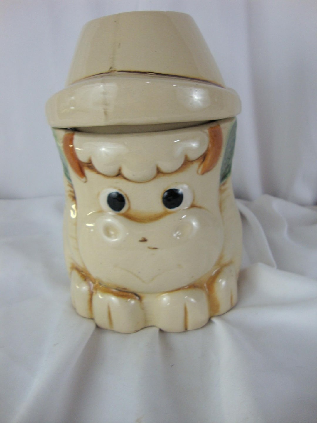 Vintage Baby Bull Moose Ceramic Cookie Jar - Etsy
