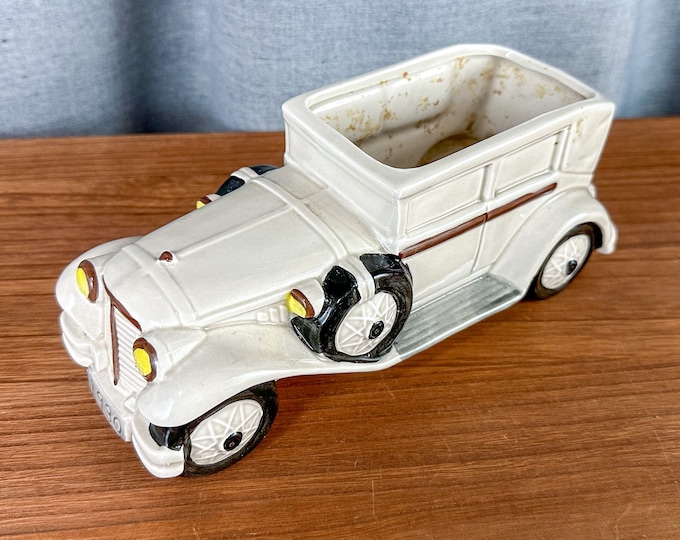 Vtg Relpo Old Fashioned Car Planter, Ceramic Car Old Jalopy Pastel ...