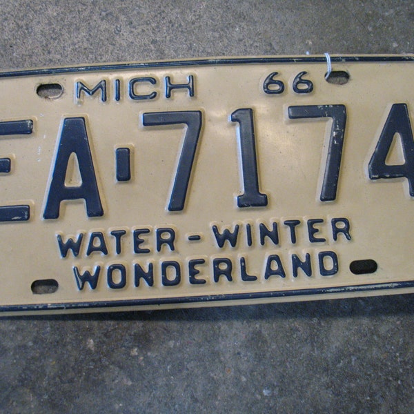 Michigan Water Winter Wonderland License Plate - Etsy