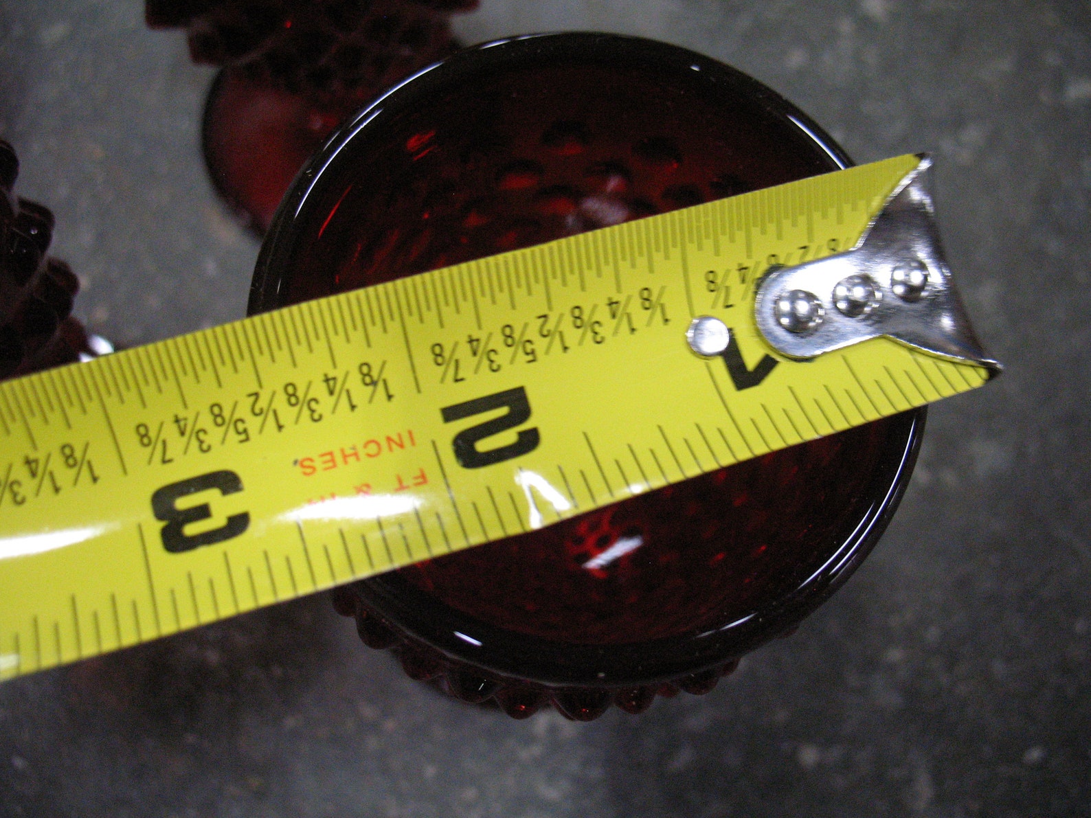 Vintage Fenton Ruby Red Carnival Hobnail Decor Decanter and - Etsy