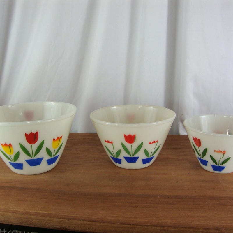 Fire King Tulip - Etsy
