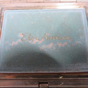 Vintage Elgin American Compact Makeup Mirror With Carrying Pouch - Etsy