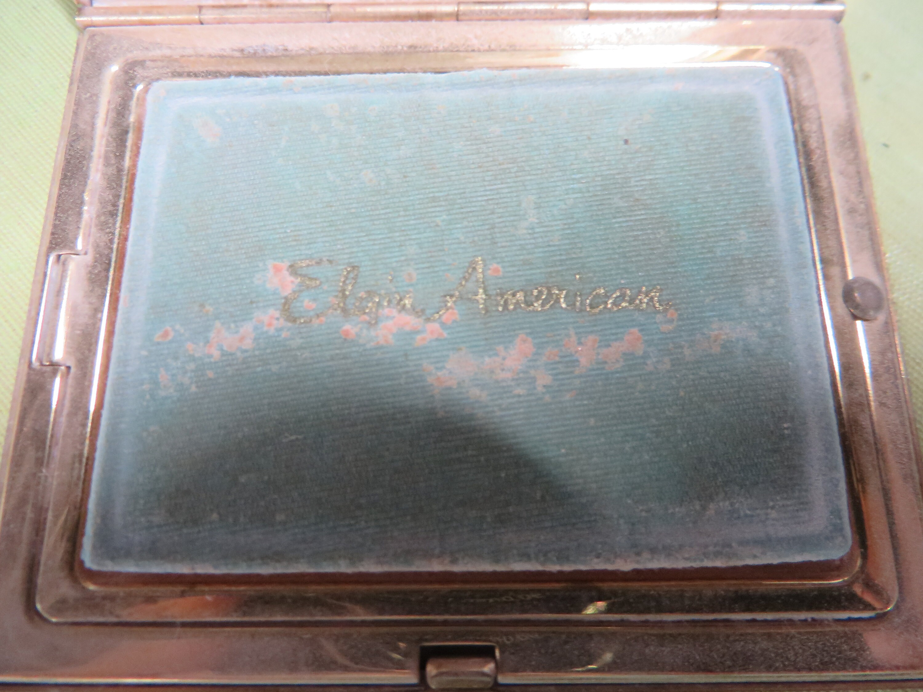 Vintage Elgin American Compact Makeup Mirror With Carrying - Etsy
