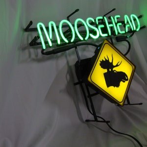 1990's Moosehead Beer USA Neon Beer Bar Man Cave Electric Sign - Etsy