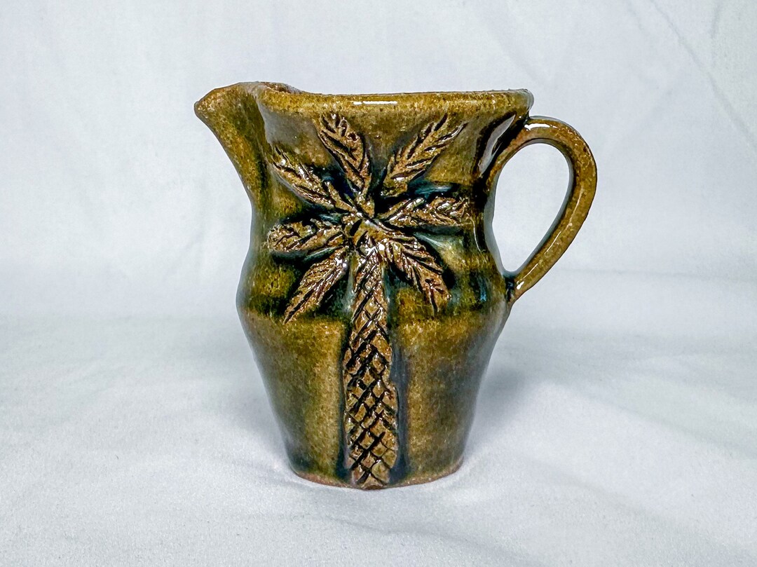 Signed Marvin Bailey Mini Palmetto Tree Pitcher - Etsy