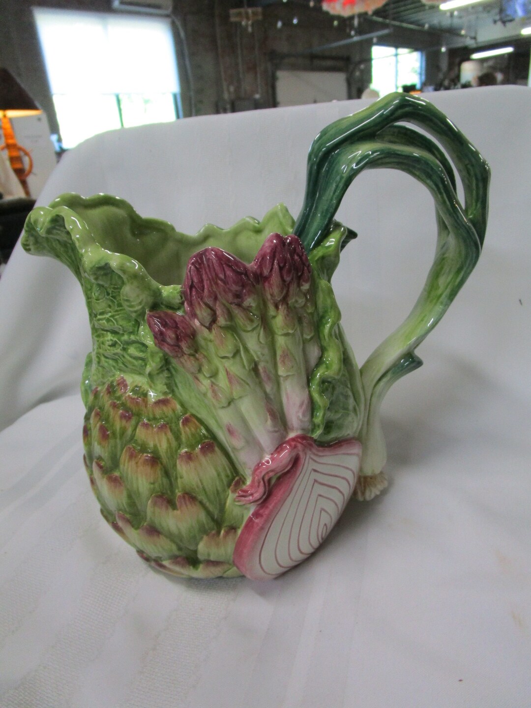 Vintage Fitz & Floyd French Market Vegetable Ceramic Pitcher - Etsy