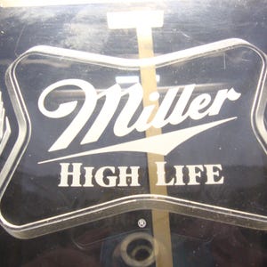 Vintage Miller High Life Girl on the Moon Electric Lighted Wall Clock ...