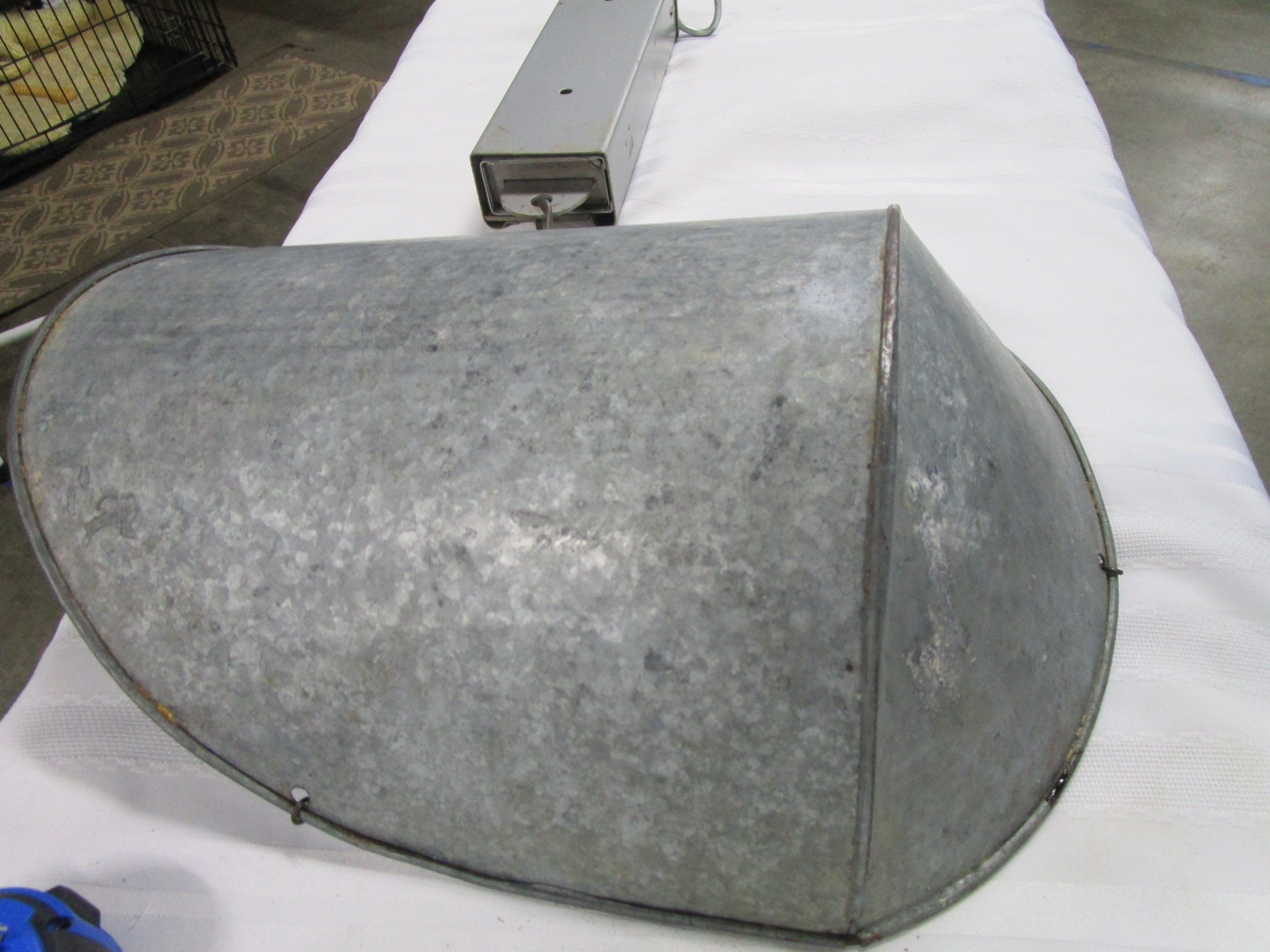 Vintage Hanson Viking 100 Lb Capacity Shop Scale With Galvanized Metal ...