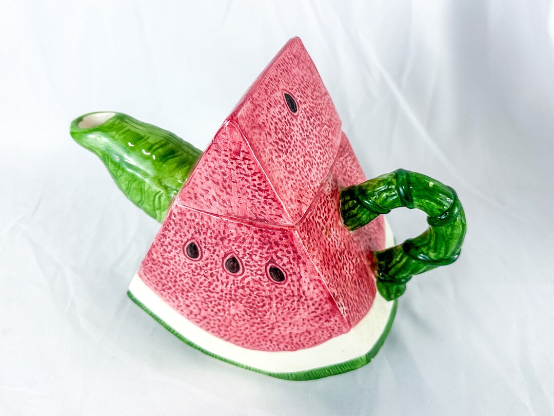 1994 Cardinal Inc. Ceramic Watermelon Teapot - Etsy