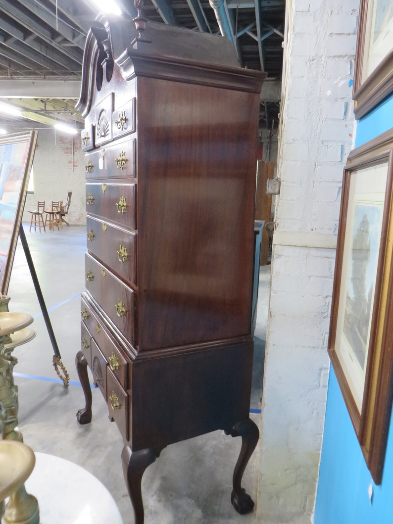 Antique Chippendale Highboy Dresser at Stephanie Watt blog