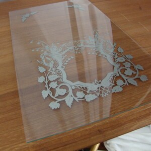 Vintage Clock Face Glass Flower and Vine Decor - Etsy