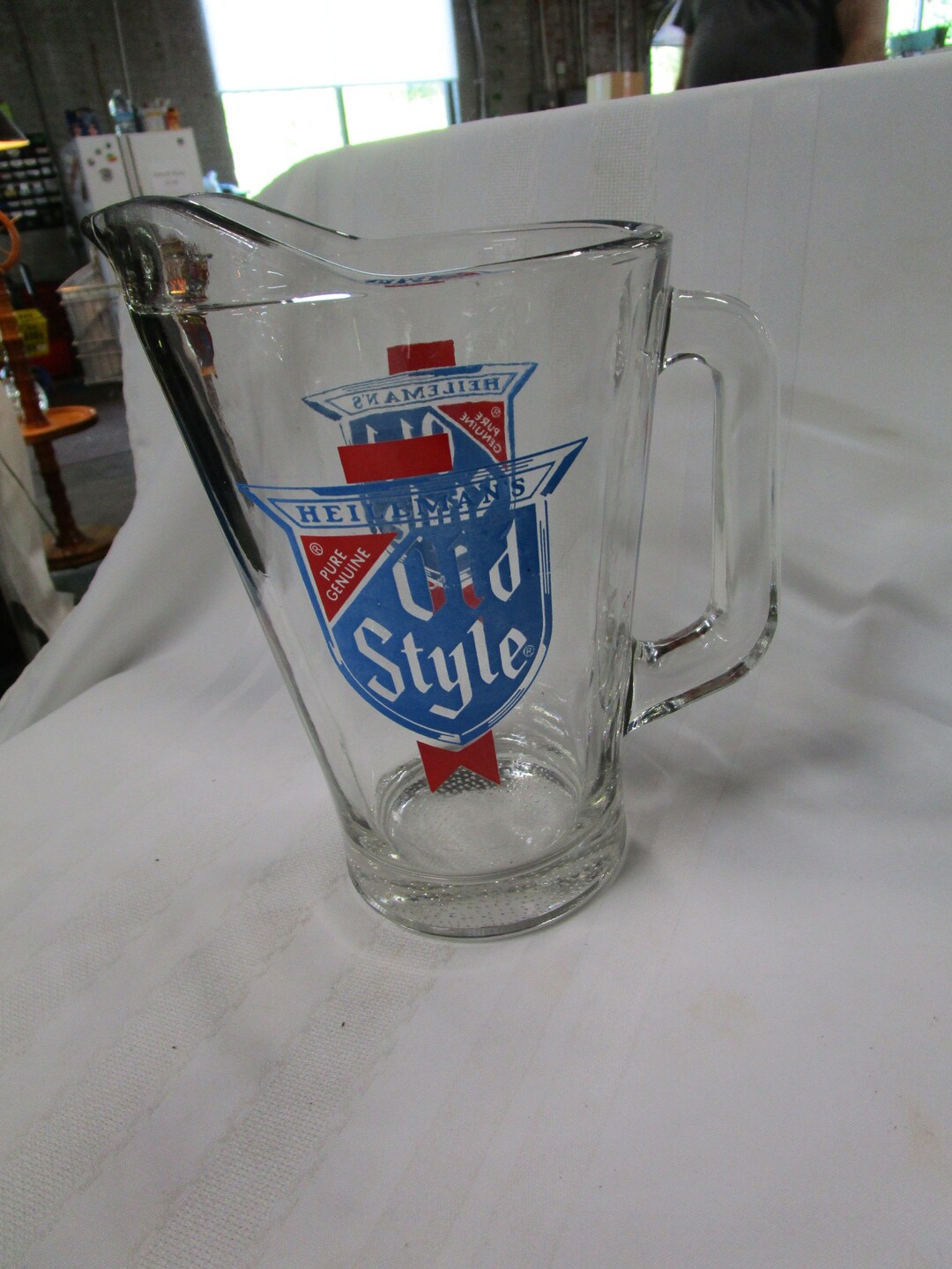 Vintage Heileman's Old Style Clear Glass Beer Bar Pitcher - Etsy