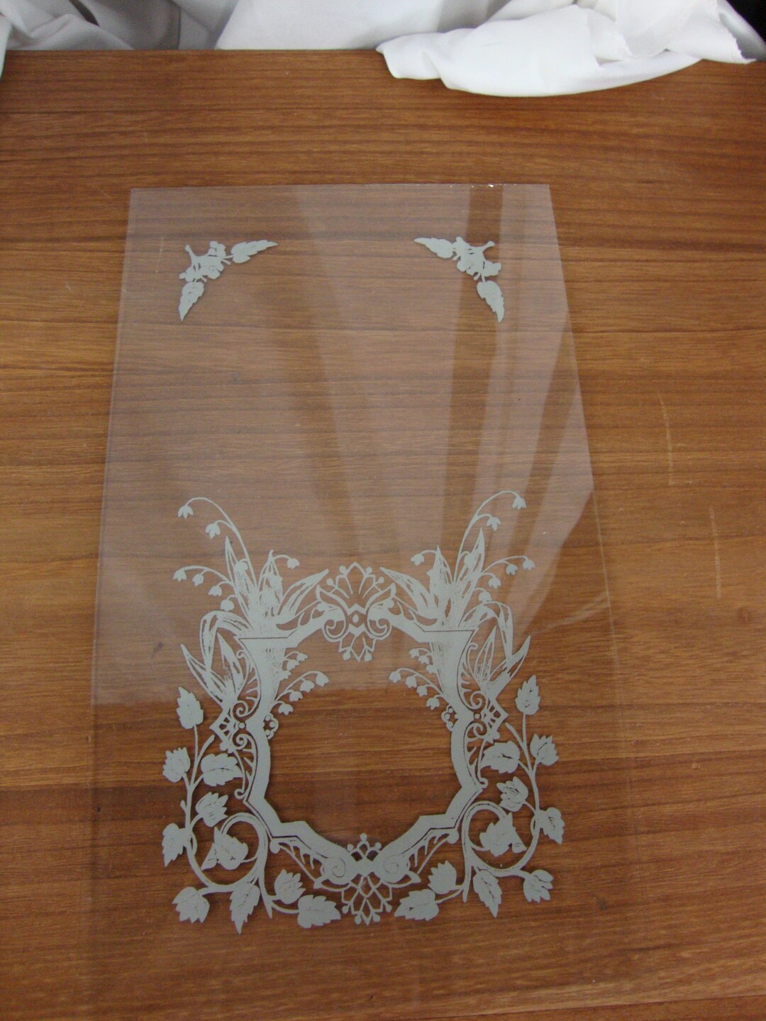 Vintage Clock Face Glass Flower and Vine Decor - Etsy