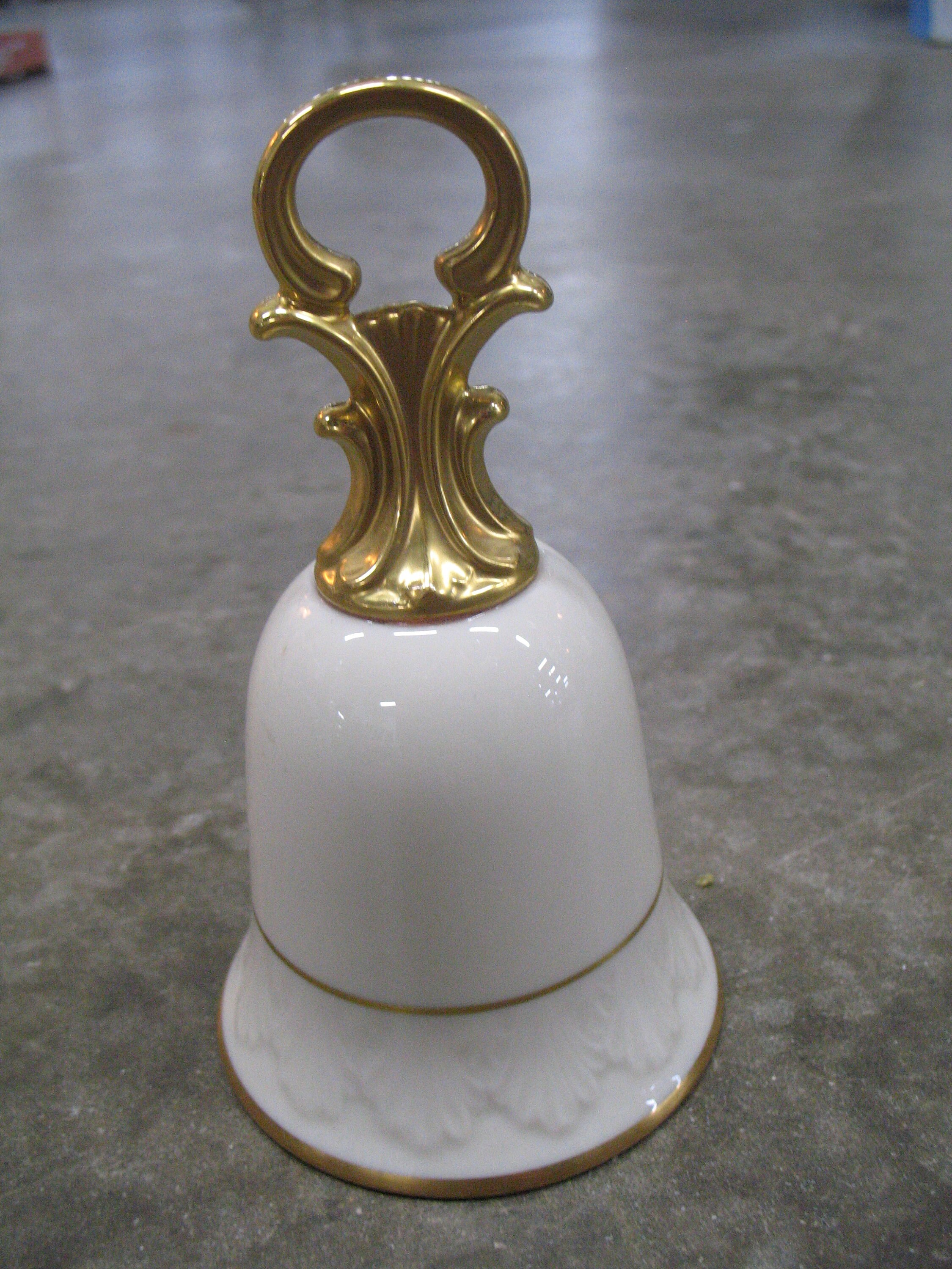 Vintage Lenox Made in USA 24KT Hand Decorated Porcelain Bell | Etsy