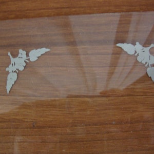 Vintage Clock Face Glass Flower and Vine Decor - Etsy