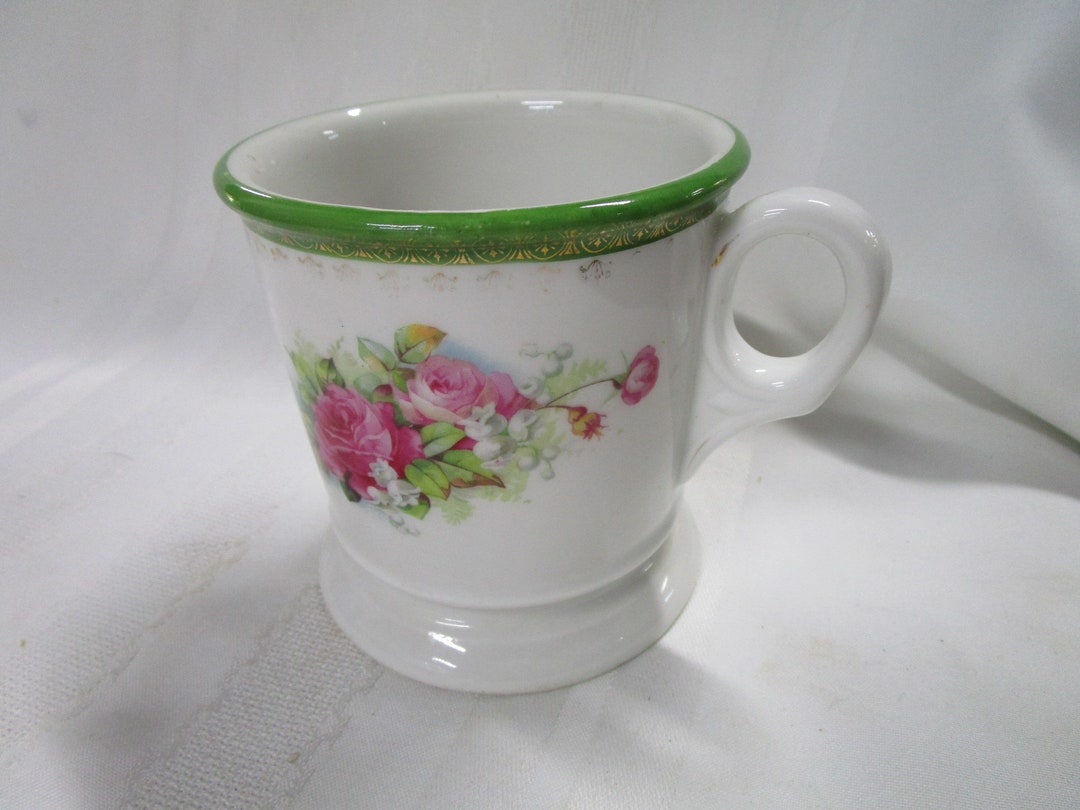 Vintage KPM German Rose Floral Shaving Mug - Etsy