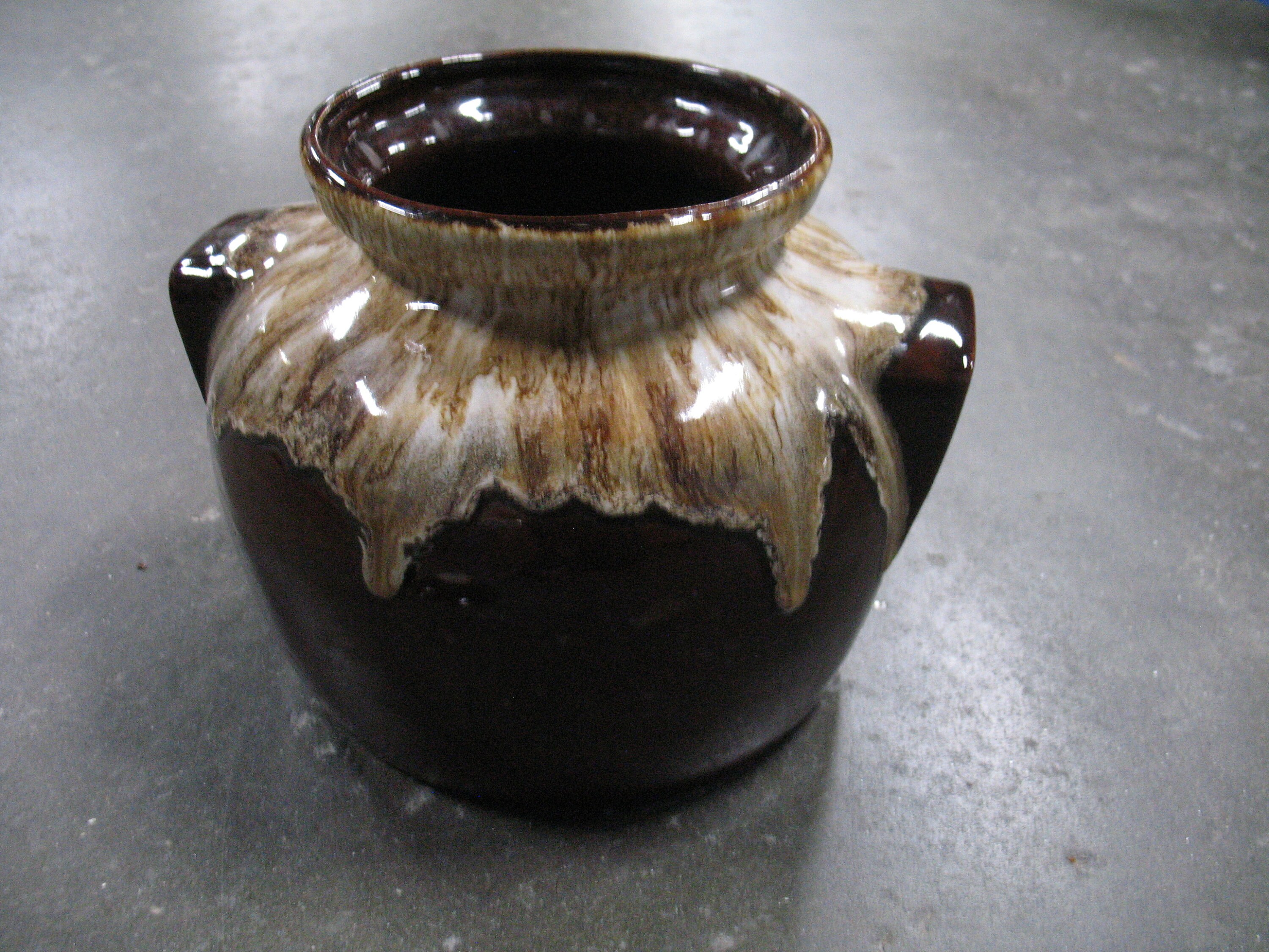 Vintage Robinson Ransbottom Pottery Brown Drip Glaze Bean Pot | Etsy
