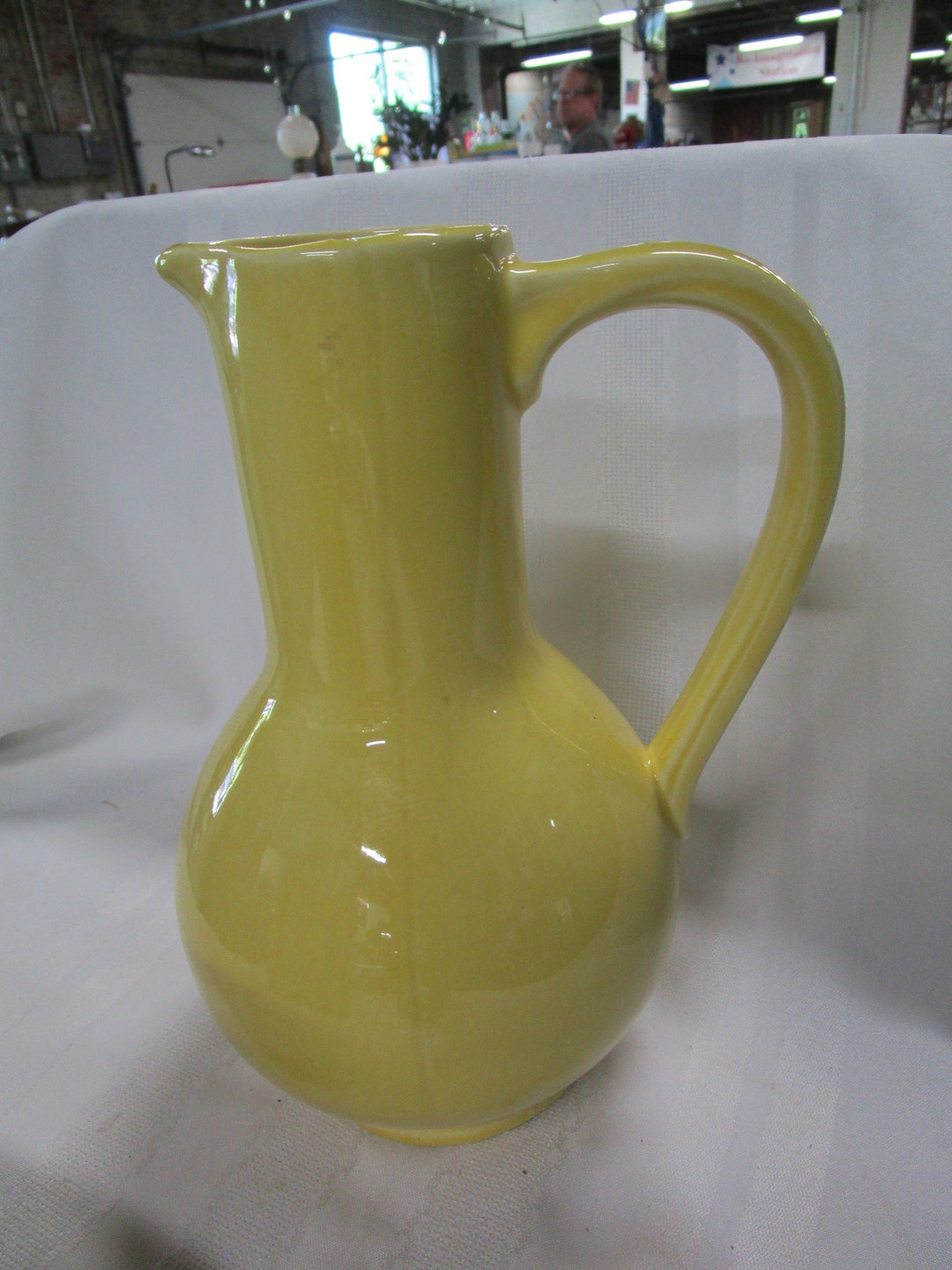 Vintage Mccoy Pottery Sunshine Yellow Ceramic Pitcher - Etsy