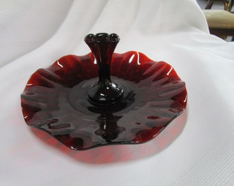 Glass Tidbit Tray - Etsy