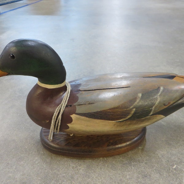 Carved Wood Duck - Etsy
