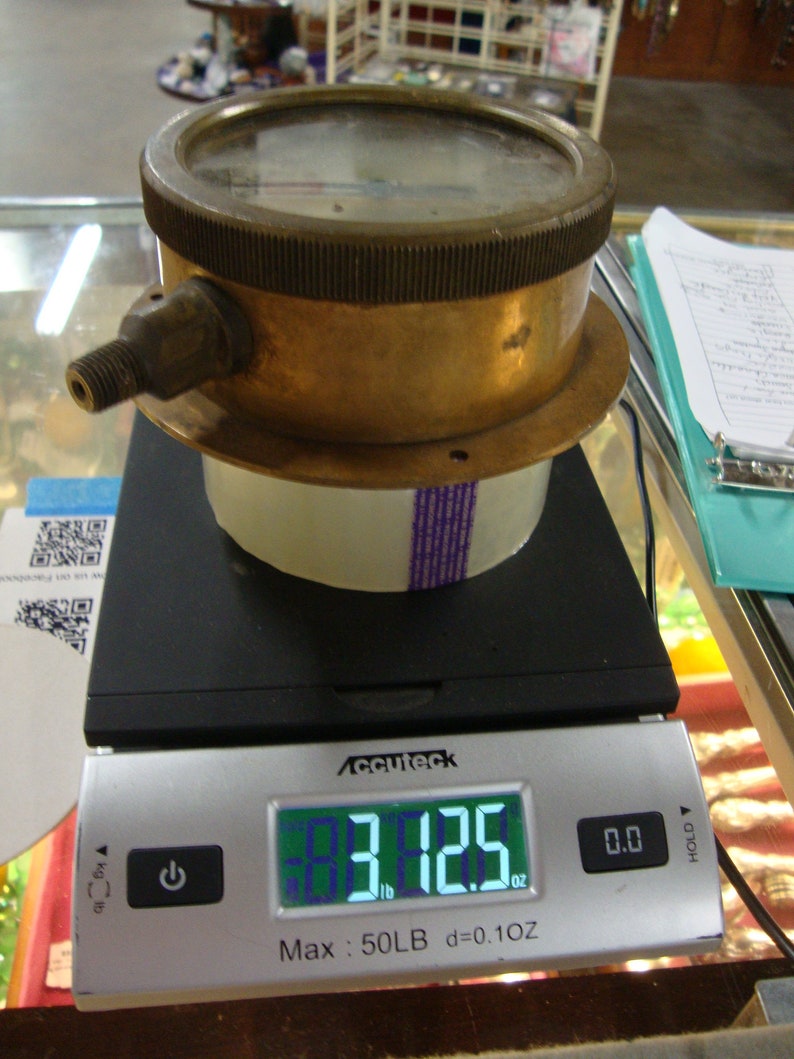 Vintage Acme NY Brass 0-60 Inches of Water Pressure Gauge *UNTESTED* - Etsy