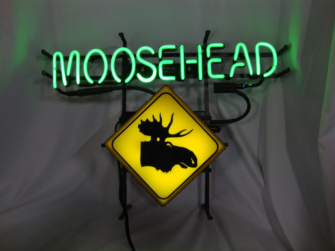 1990's Moosehead Beer USA Neon Beer Bar Man Cave Electric Sign - Etsy