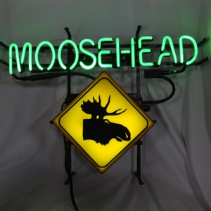 1990's Moosehead Beer USA Neon Beer Bar Man Cave Electric Sign - Etsy
