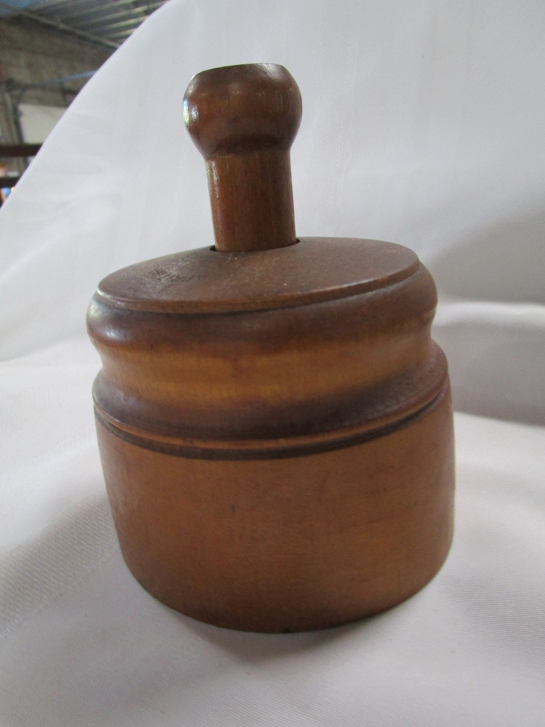 Vintage Solid Wood Large Round Butter Mold Pineapple Stamp Press - Etsy