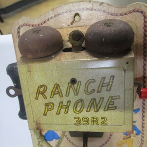1950's A Gong Bell Toy Ranch Phone Kid's Toy Crank Telephone - Etsy