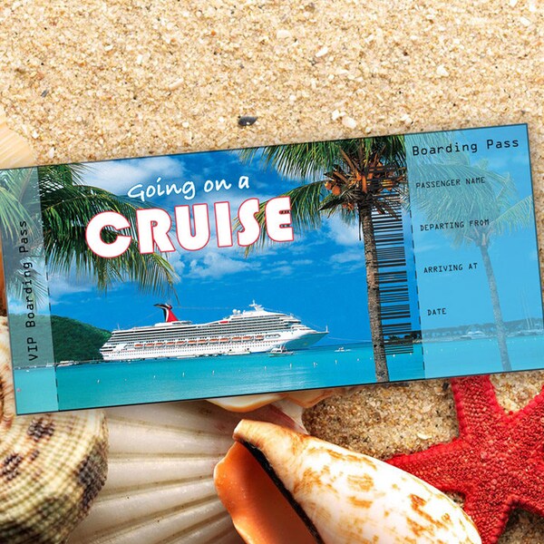 Cruise Ship Surprise Ticket - Etsy
