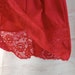 Vintage Half Slip Red With Lace Trim Bottom Van Raelte Small - Etsy