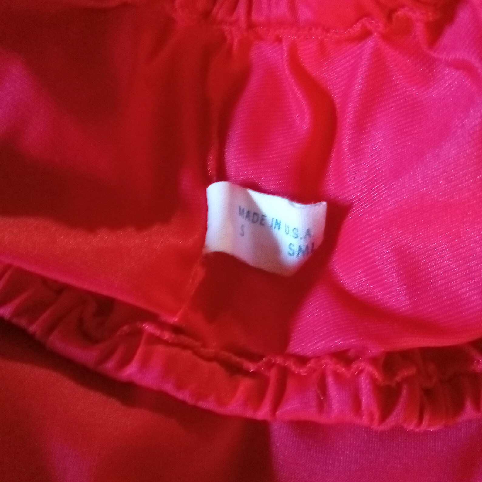 Vintage Half Slip Red With Lace Trim Bottom Van Raelte Small - Etsy