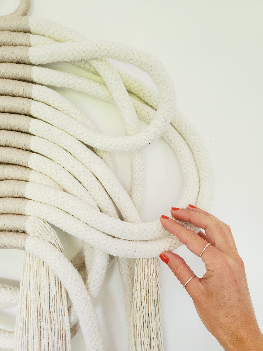 Large Contemporary Rope Wall Decoration - Etsy