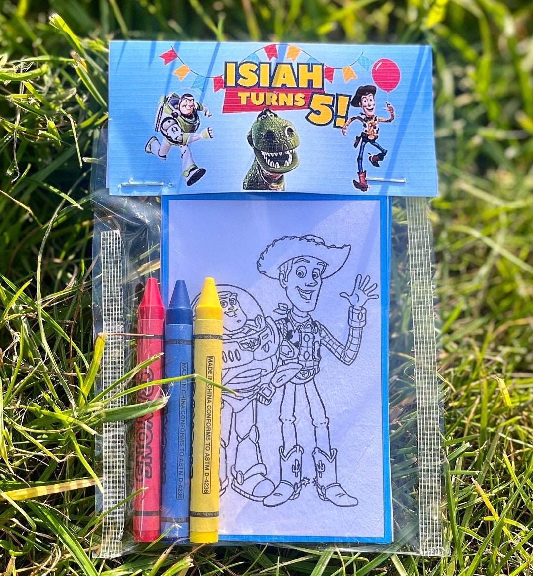Toy Story Colouring Pack Party Favours - Etsy