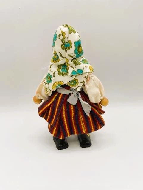 Vintage Gromada Wooden Peg Doll-polish Doll - Etsy