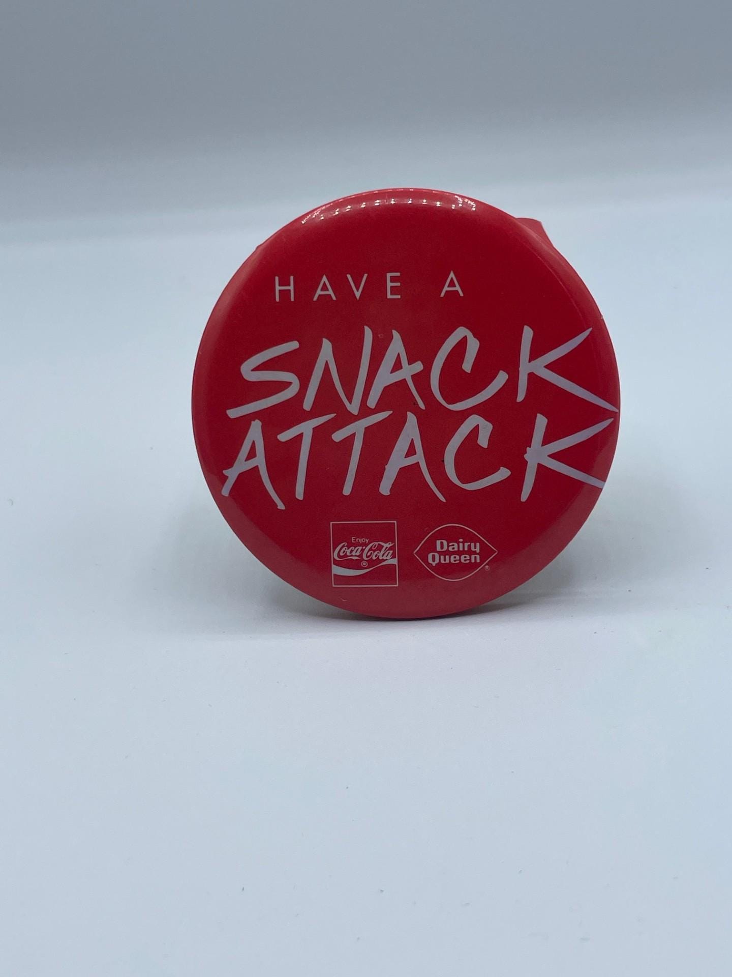 1980s Vintage Coca Cola and Dairy Queen Pin "have a Snack Attack" - Etsy