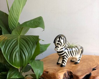 Ceramic Zebra Planter - Etsy