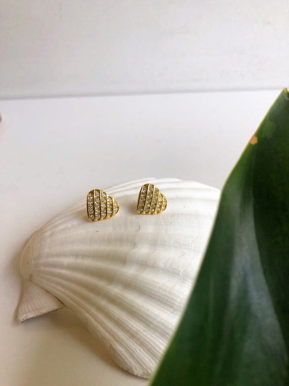 Vintage MONET HEART Gold & Silver Toned Intertwined S… - Gem