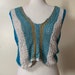 70s Vintage Knit Crop Top - Boho Vintage Top - 1970s Knit Shirt ...