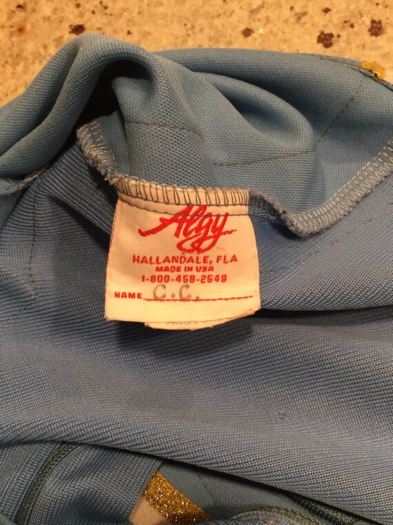 90s Y2K Vintage Baby Blue Cheerleading Top - Pageantr… - Gem