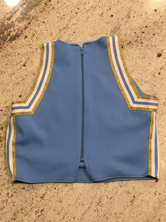 90s Y2K Vintage Baby Blue Cheerleading Top - Pageantr… - Gem