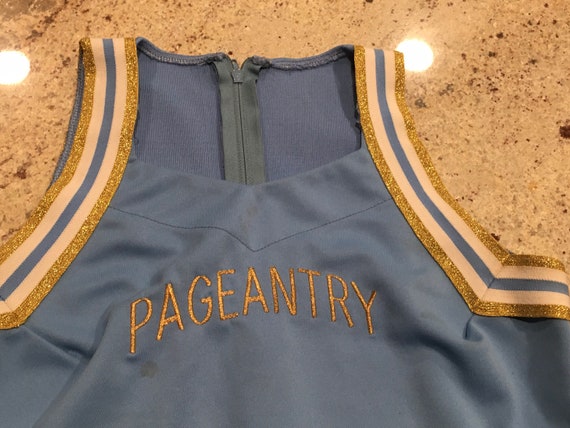 90s Y2K Vintage Baby Blue Cheerleading Top - Pageantr… - Gem