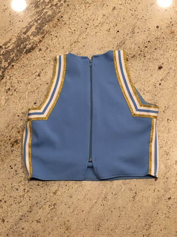 90s Y2K Vintage Baby Blue Cheerleading Top - Pageantr… - Gem