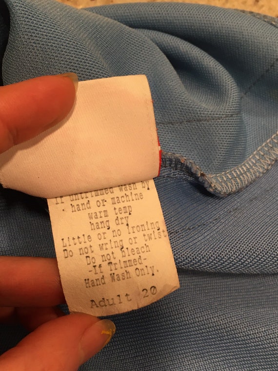 90s Y2K Vintage Baby Blue Cheerleading Top - Pageantr… - Gem