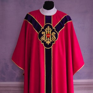 Vestment Pink - Semi Gothic Style Chasuble With a Matching Stole ...