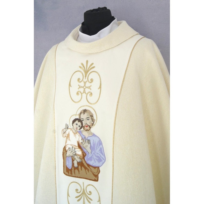 Vestment Saint Joseph Gothic Style Chasuble With a Matching - Etsy