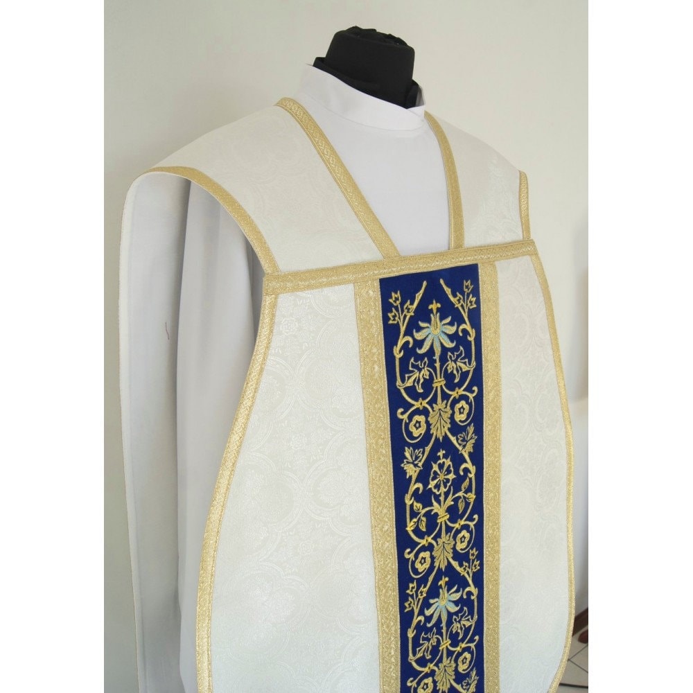 Vestment Marian - Traditional Roman Style Chasuble With a Maniple ...