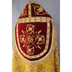 Roman Style Cope With Humeral Veil, Gold Cope Chasuble, Vestments for ...